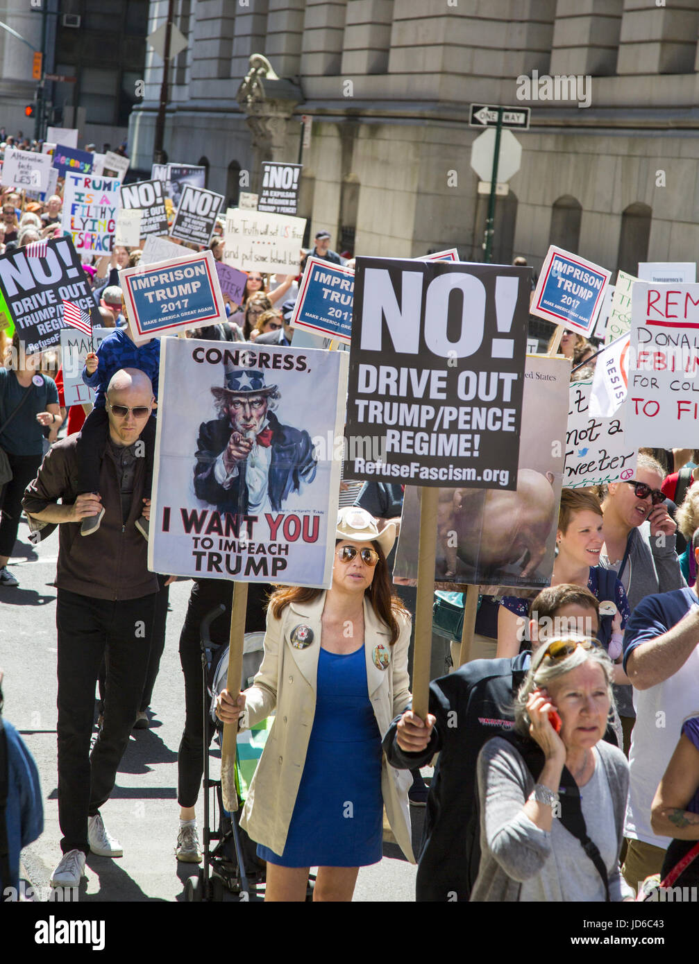 March For Truth in NYC that began by the Feredal Courthouse in lower ...