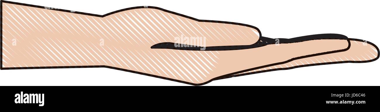 hand man cartoon receiving gesture image Stock Vector Image & Art - Alamy