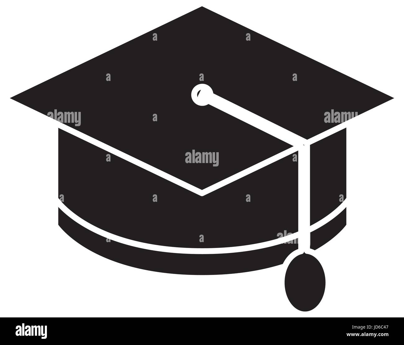 graduation cap icon over white background vector illustration Stock ...