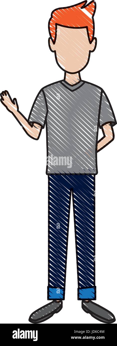 standing man character male people cartoon Stock Vector Image & Art - Alamy