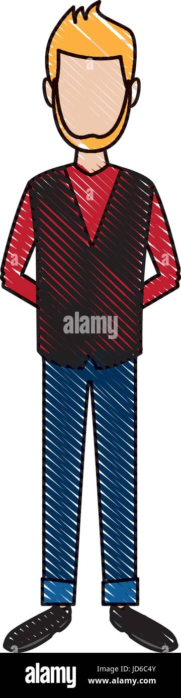 standing man character male people cartoon Stock Vector Image & Art - Alamy