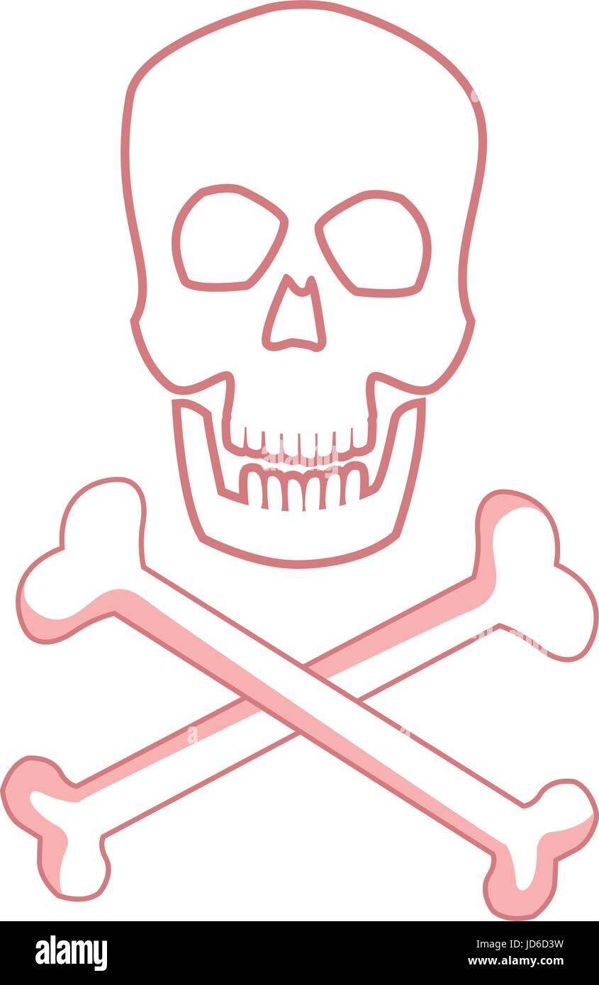 Crossed bones inside Stock Vector Images - Alamy