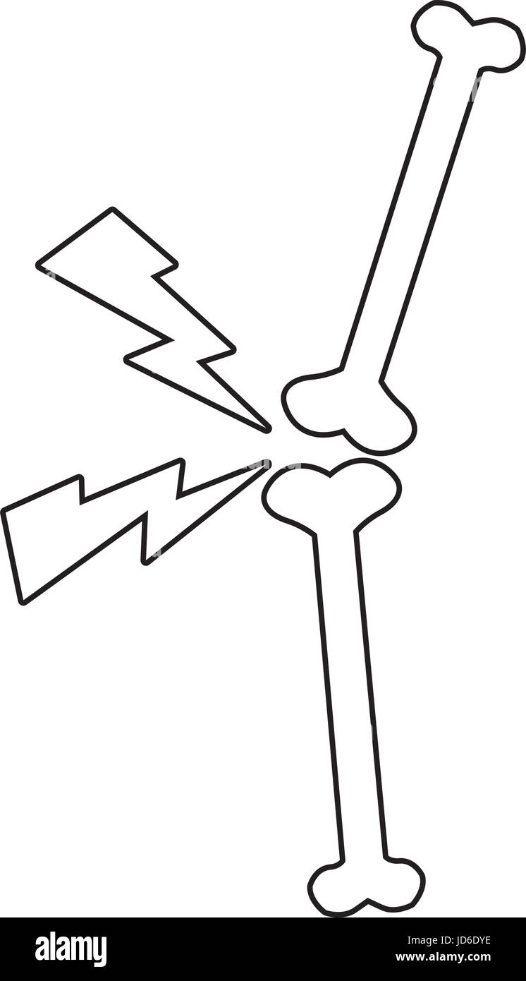 bone pain point problems joints medial icon Stock Vector Image & Art ...