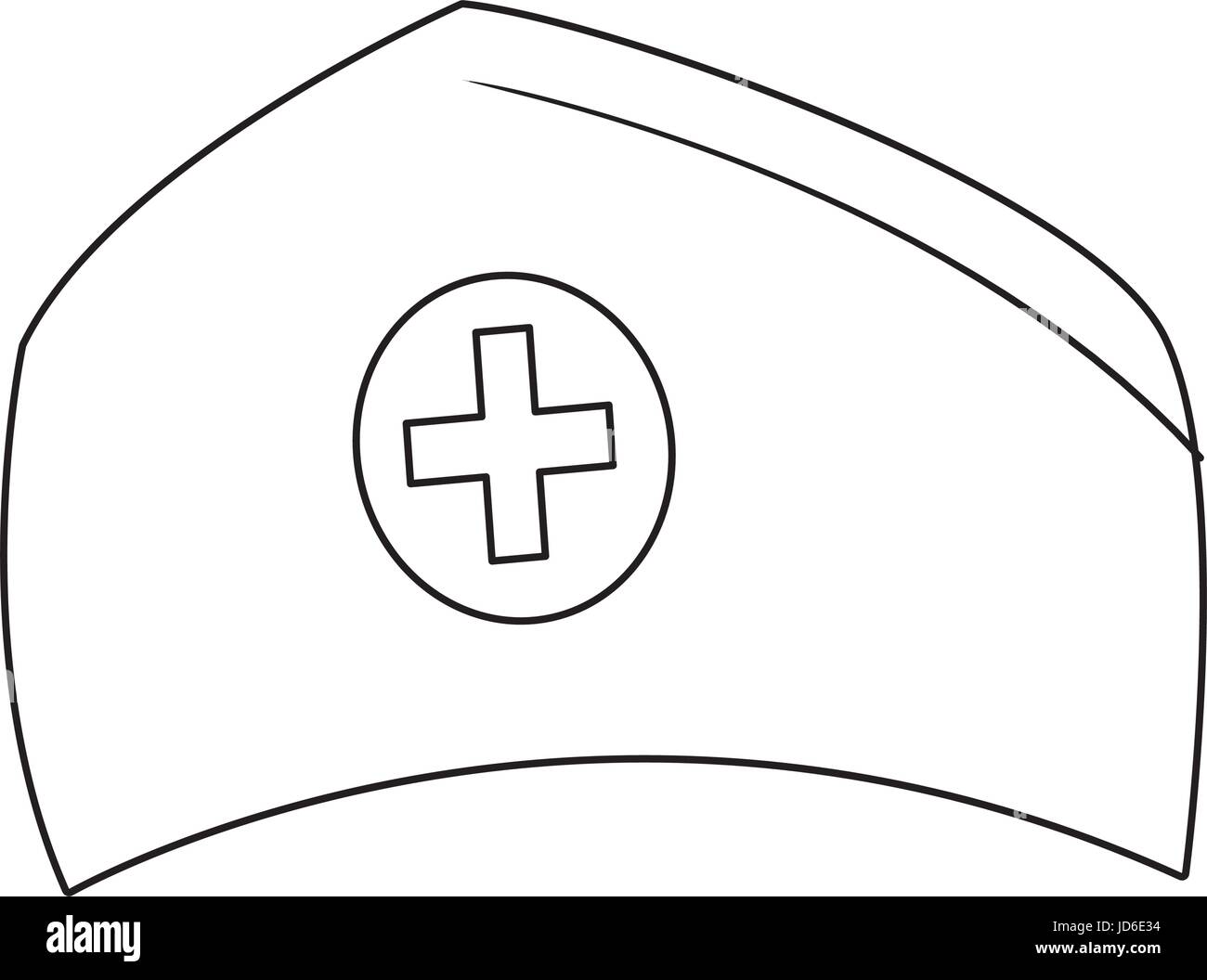 nurse cap medical hat Stock Vector Image & Art - Alamy
