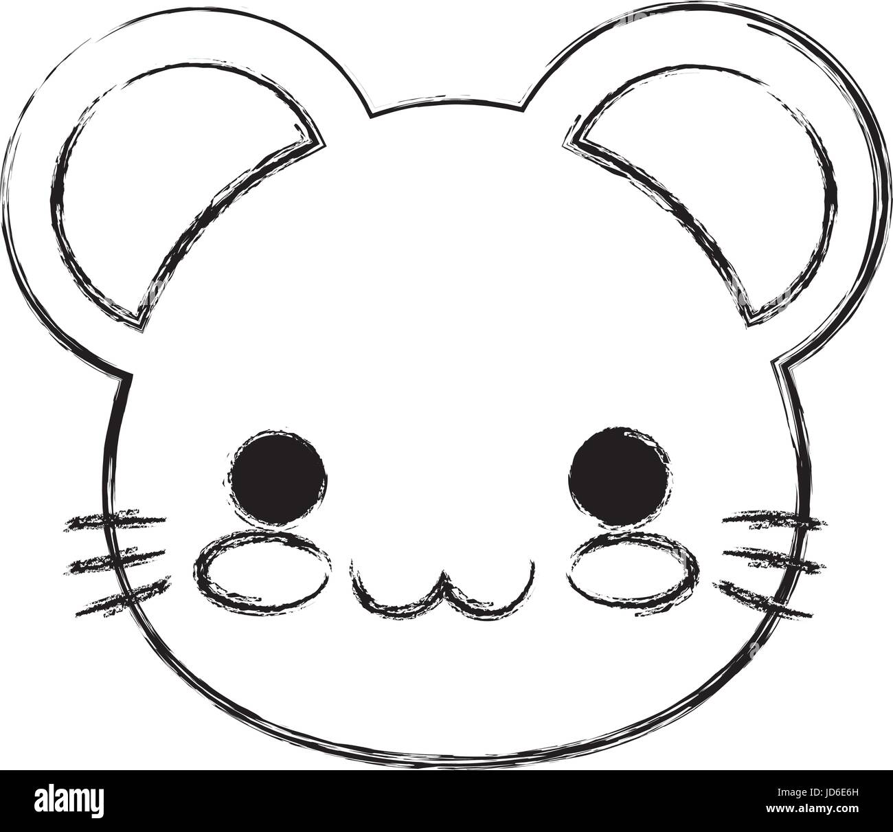 kawaii mouse icon over white background vector illustration Stock ...