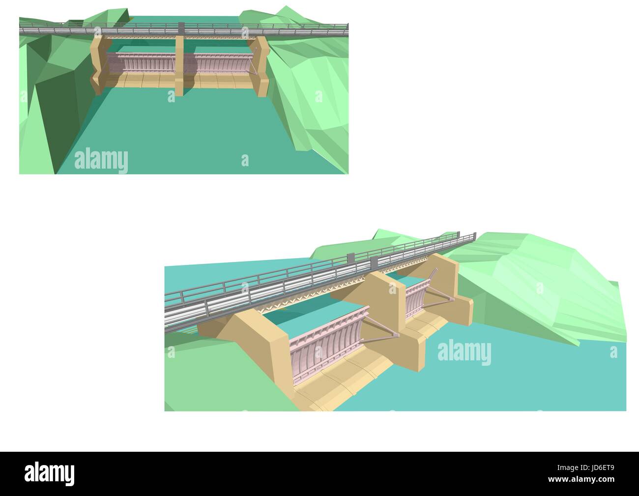 dam. two abstract dam isolated on white Stock Vector Image & Art - Alamy