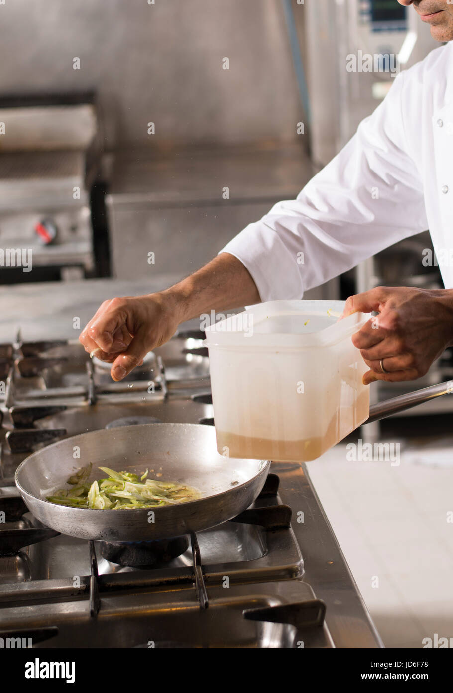 Professional cooking in the kitchen Stock Photo - Alamy