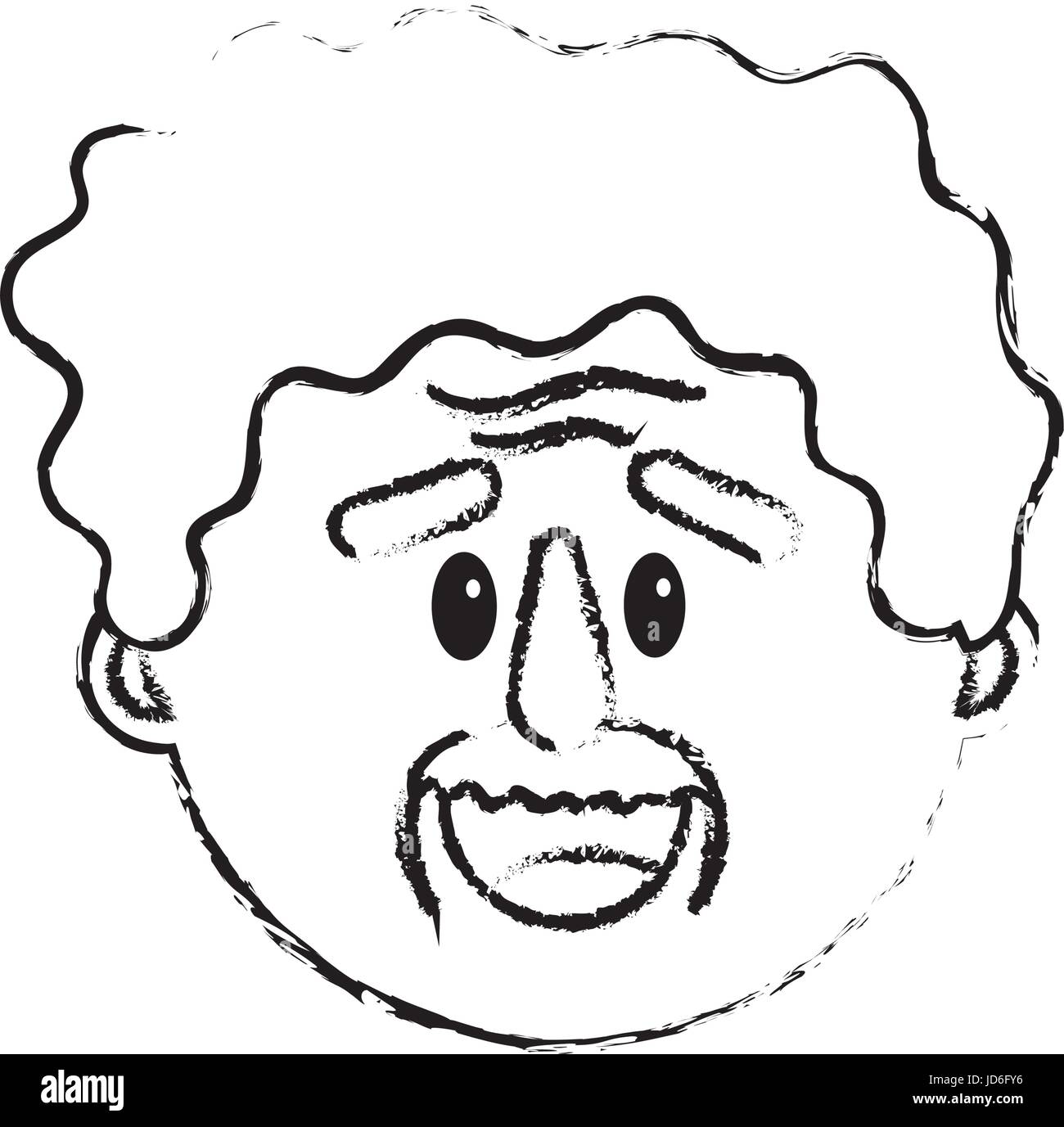 Nose hair old man Black and White Stock Photos & Images - Alamy