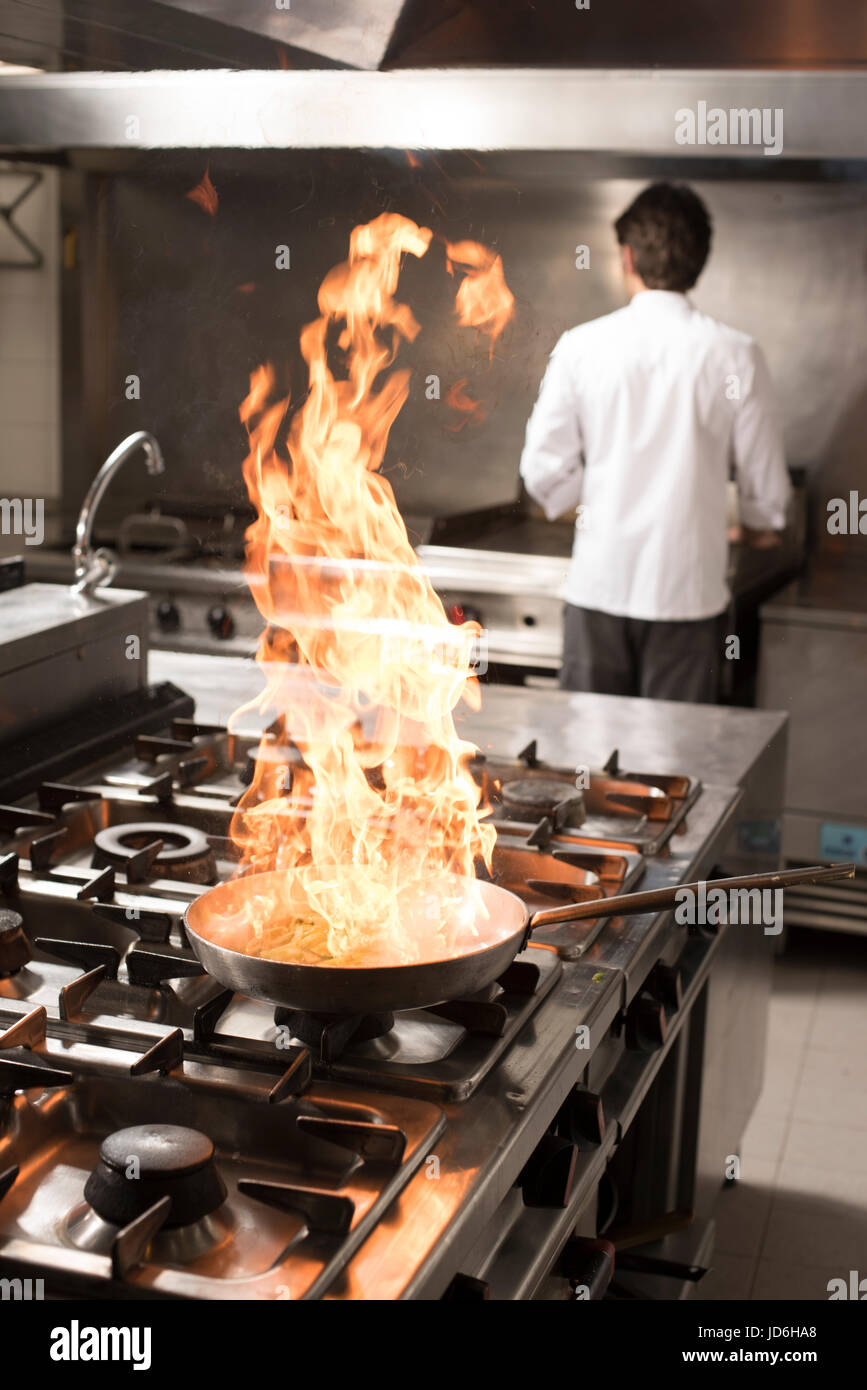 Professional cooking in the kitchen Stock Photo - Alamy