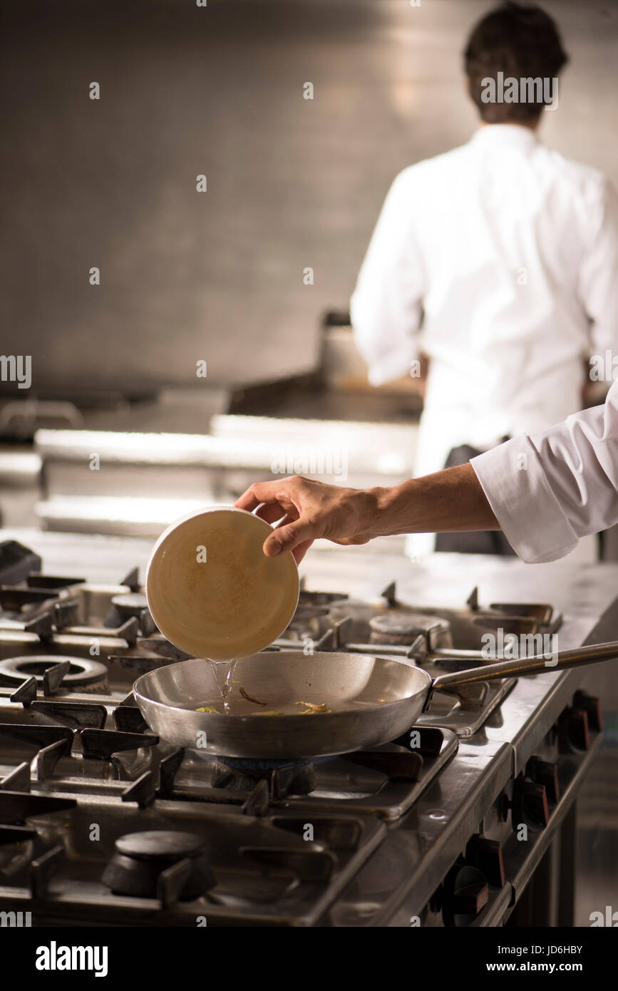 Professional cooking in the kitchen Stock Photo - Alamy