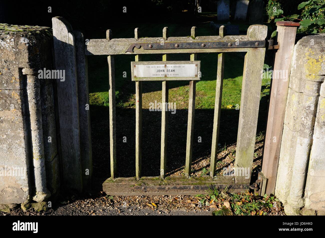 Memorial Gate, St Peters Church, Tempsford Bedfordshire, to John Ream ...