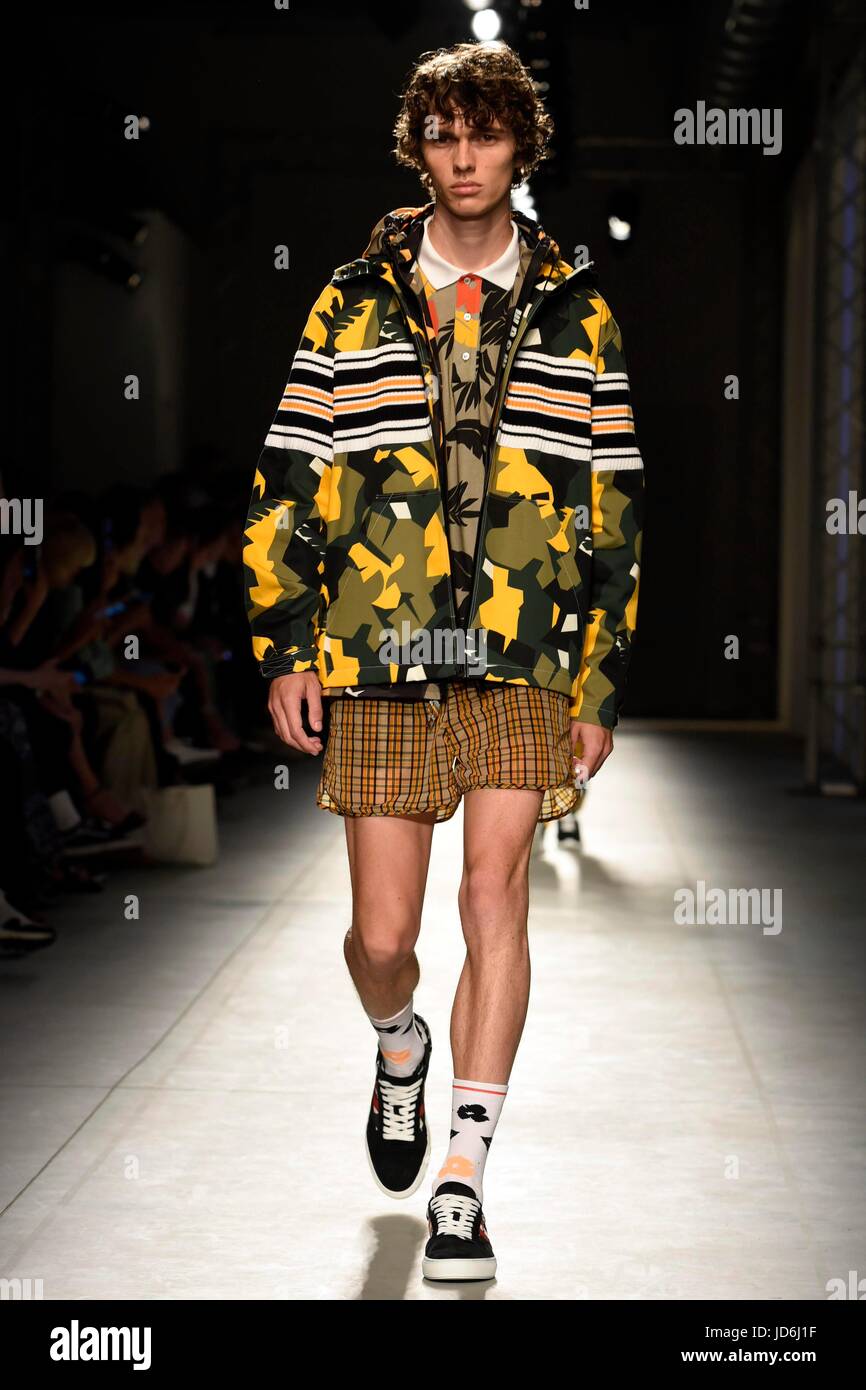 Milan Man's Fashion Week Spring / Summer. 2018 MSGM Fashion Show Stock Photo - Alamy