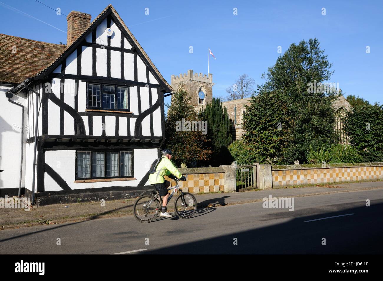 Gannock House and St Peters Church, Tempsford. Bedfordshire. Gannock ...