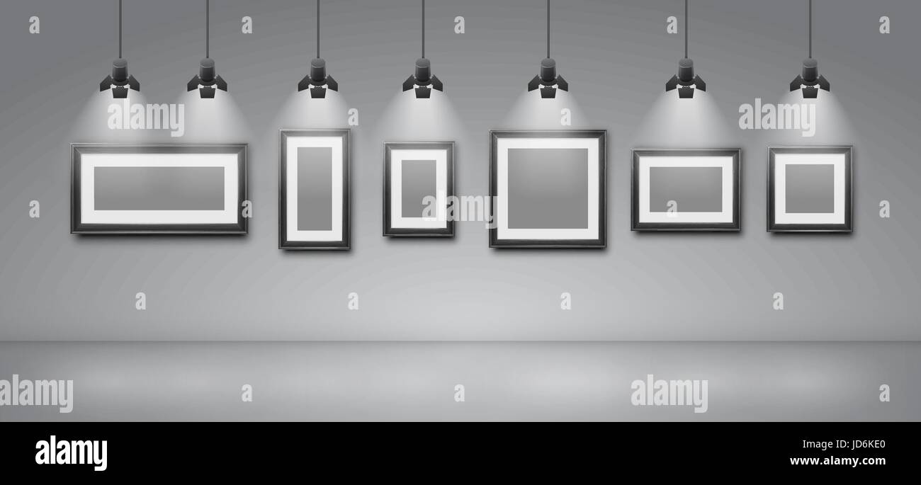 Wall blank frame Stock Vector Images - Alamy