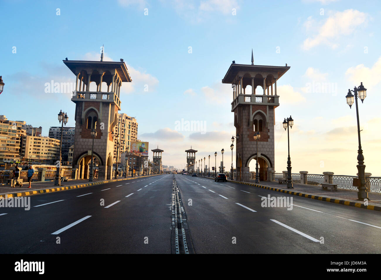 Stanley Bridge, Alexandria, Egypt Stock Photo, Royalty Free Image ...