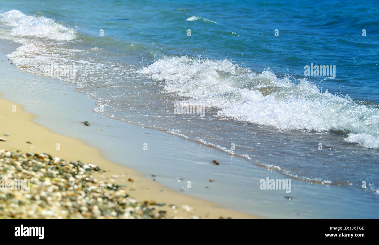 Photo background beautiful blue sea wave. Example for design Stock ...