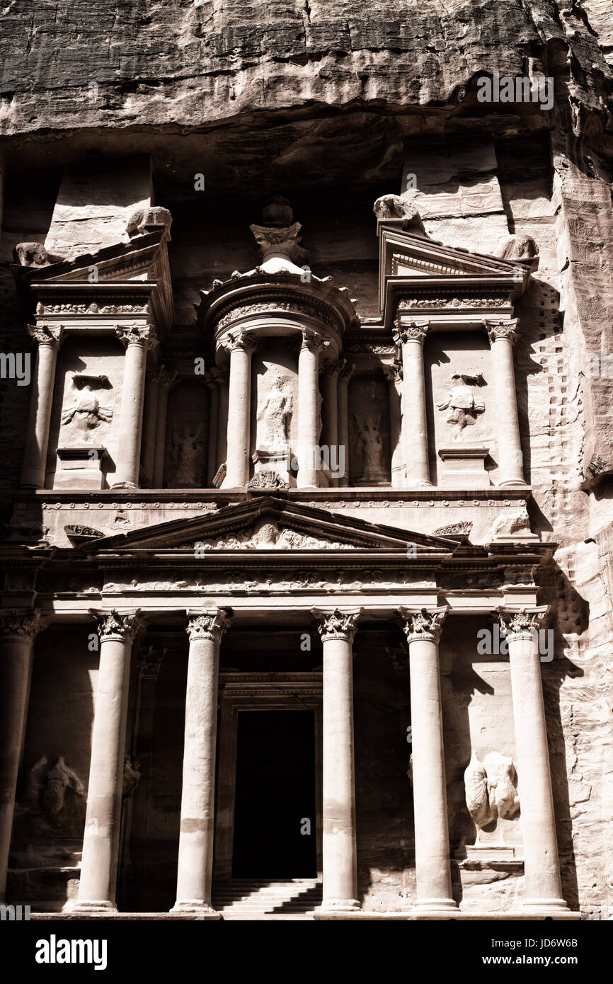the antique site of petra in jordan one of the beautiful wonder of the ...