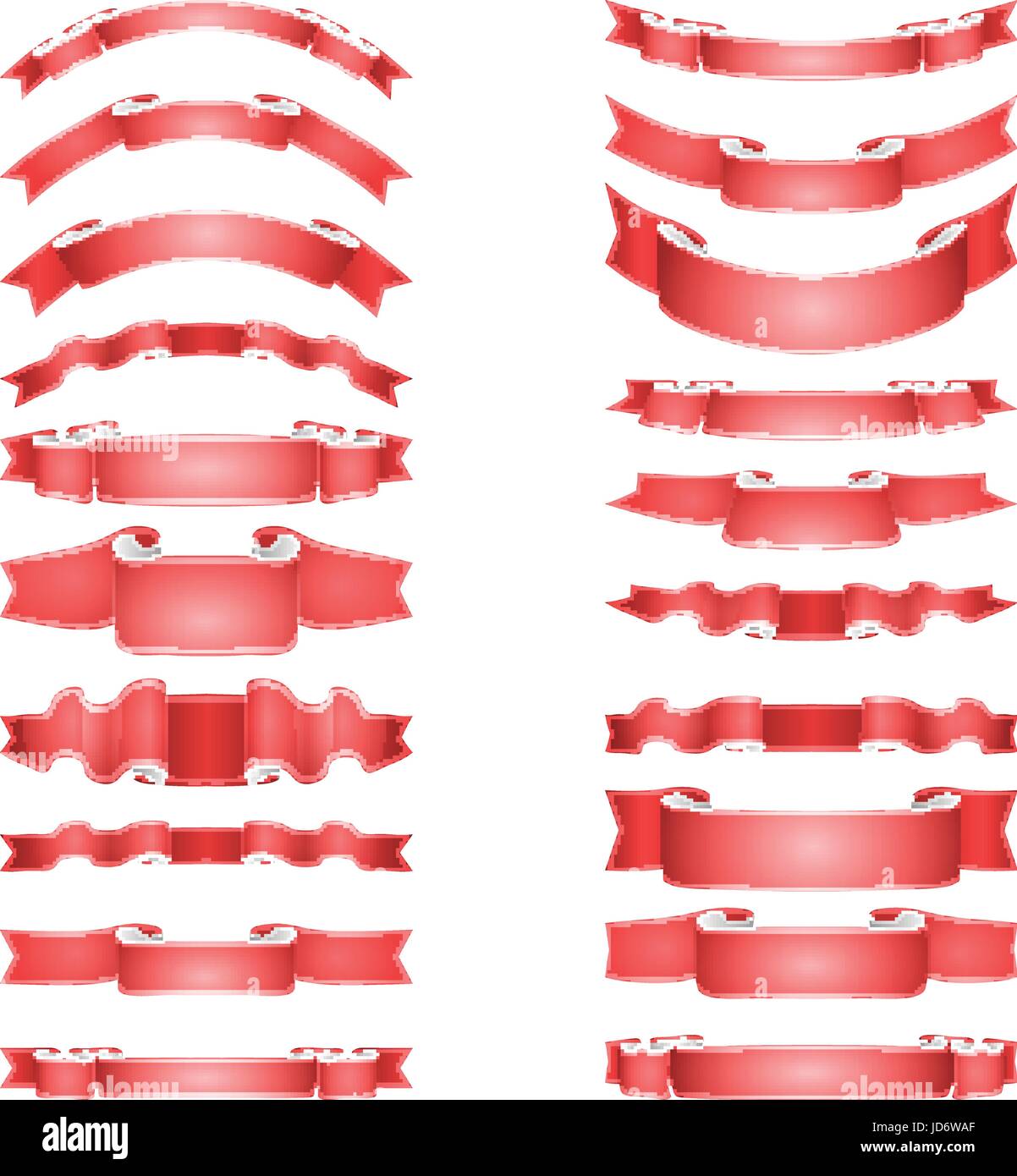 vector ribbons set Stock Vector Image & Art - Alamy