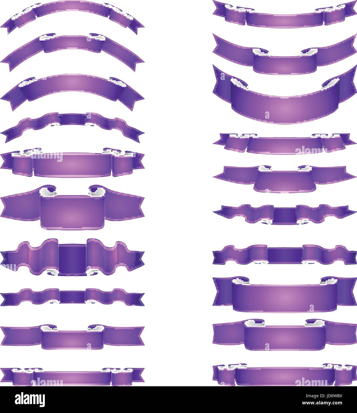 vector ribbons set Stock Vector Image & Art - Alamy