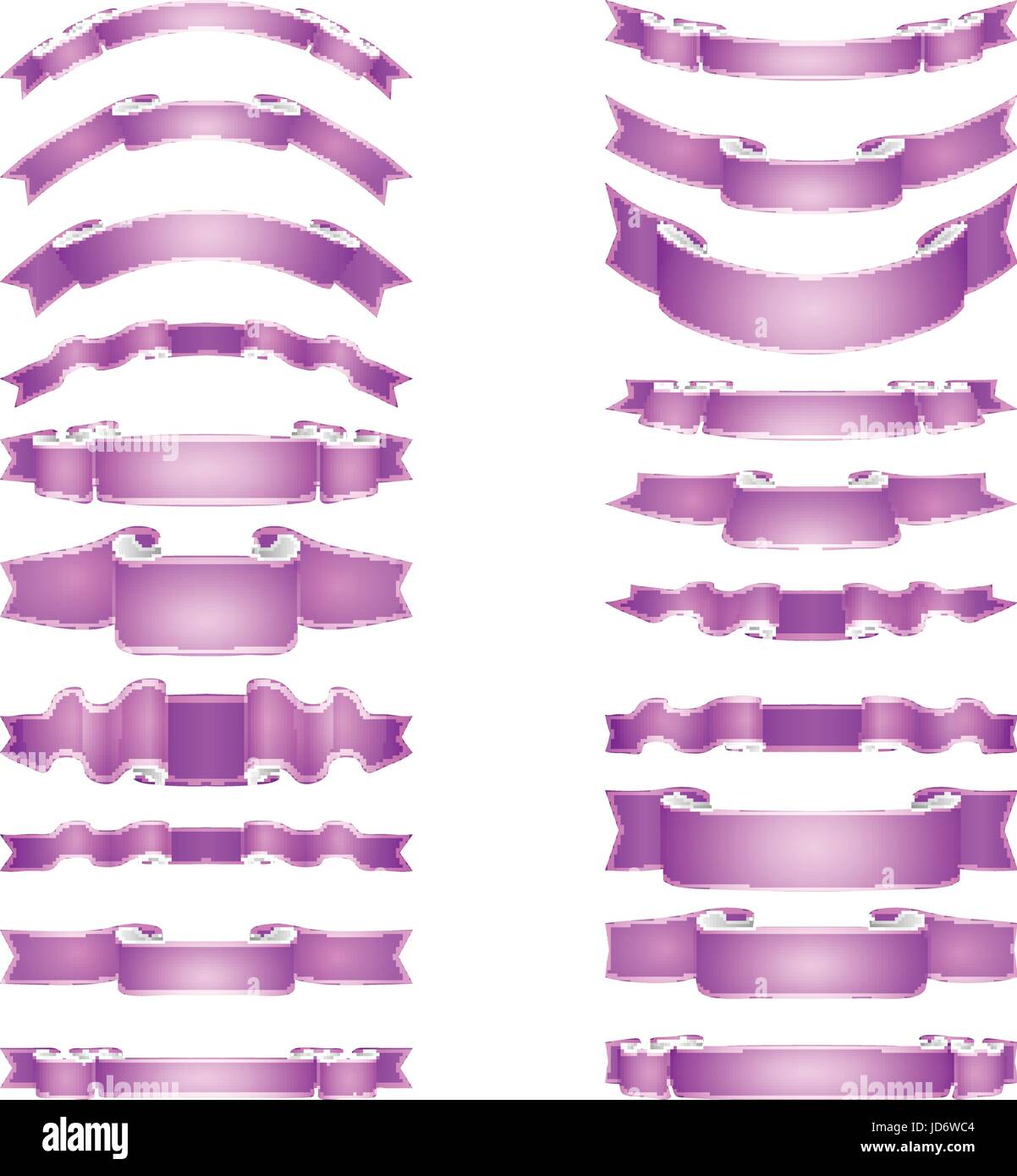 vector ribbons set Stock Vector Image & Art - Alamy