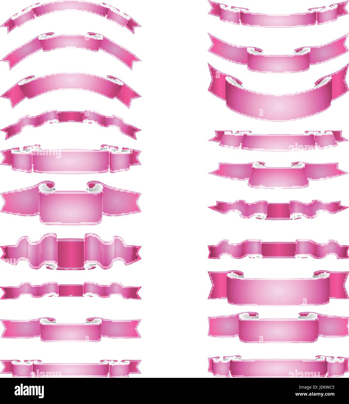 vector ribbons set Stock Vector Image & Art - Alamy