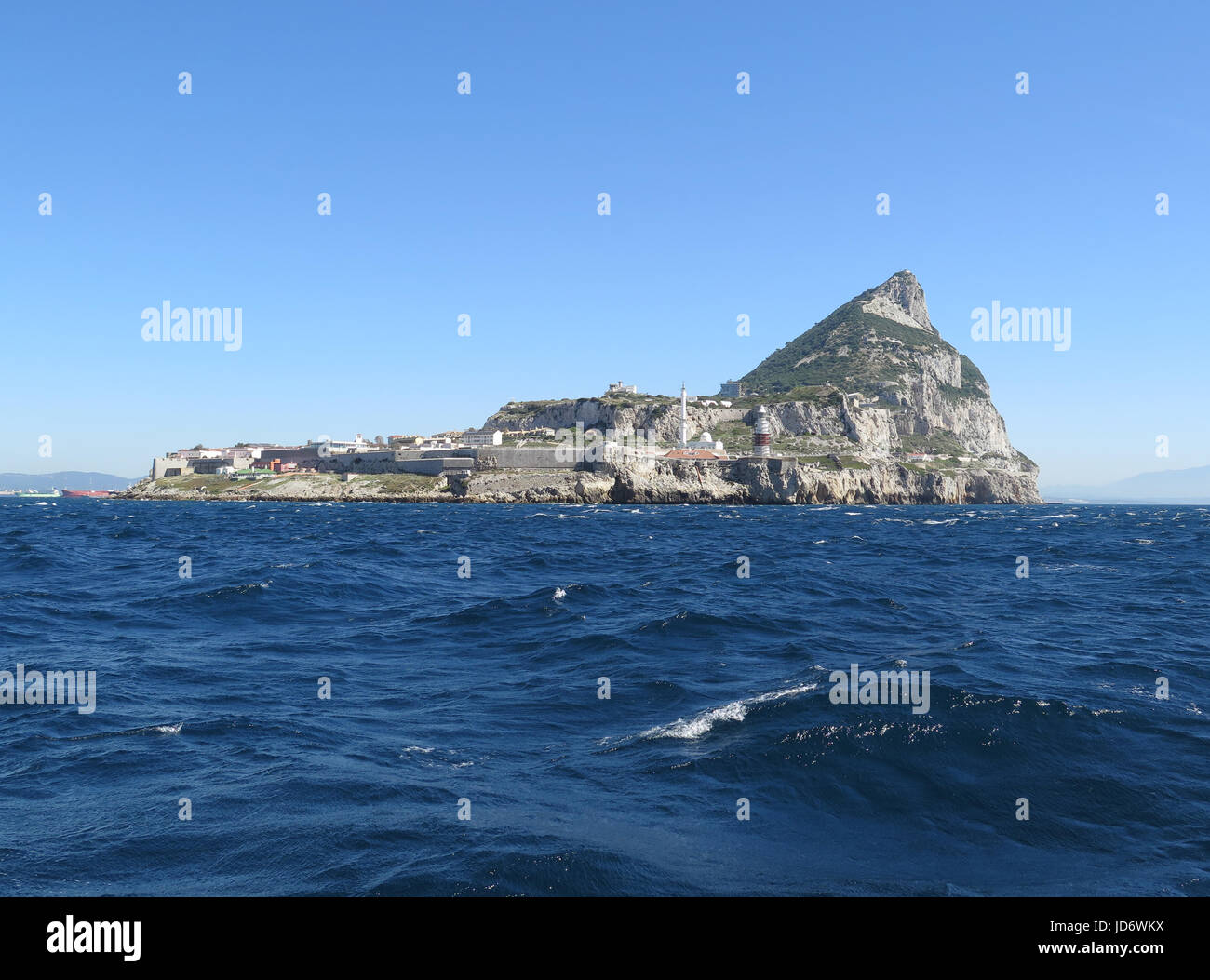 Gibraltar & Straits of Gibraltar Stock Photo - Alamy