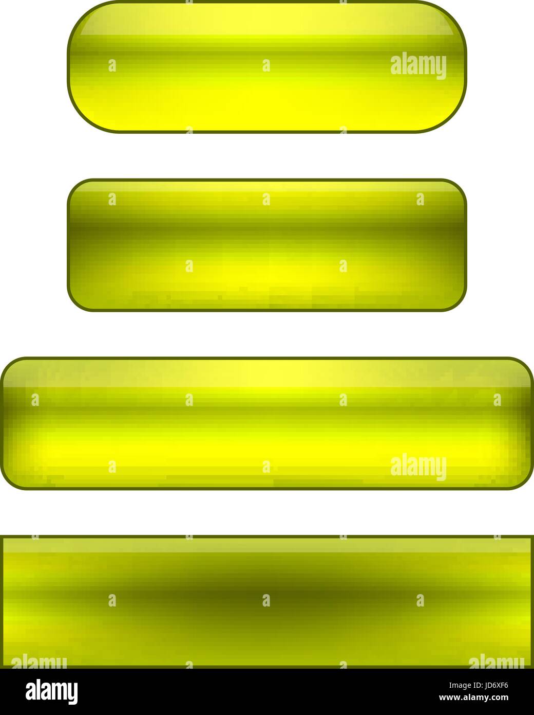 vector isolated blank web buttons set - green and yellow Stock Vector ...