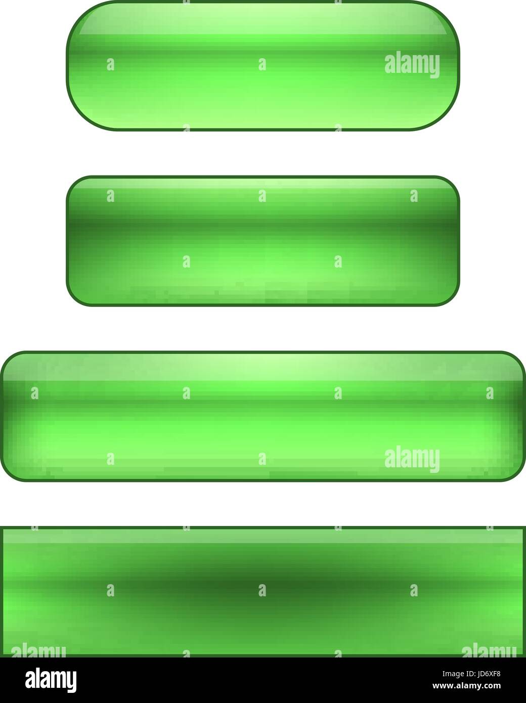 vector isolated blank web buttons set - green Stock Vector Image & Art ...