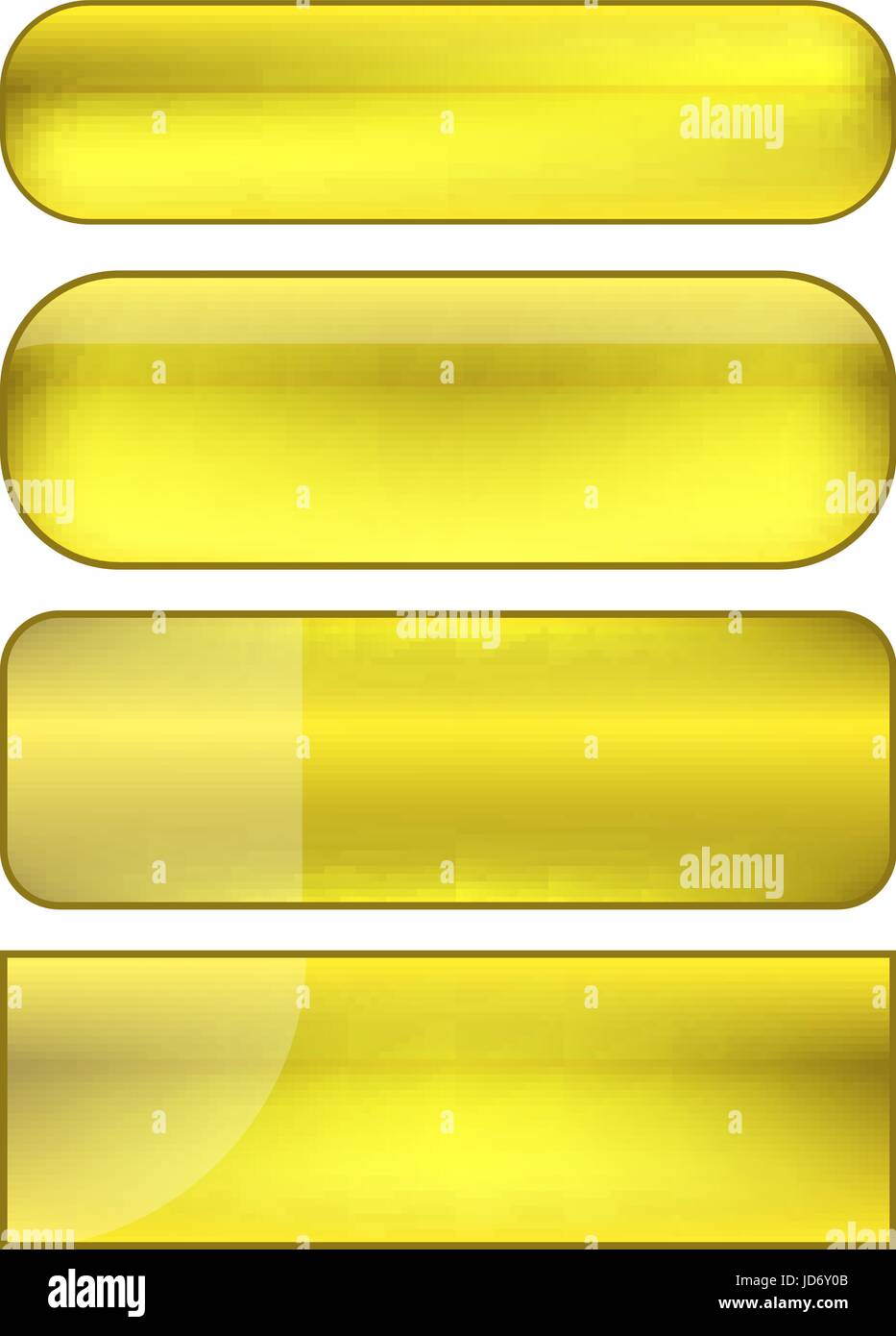 vector web buttons set - yellow Stock Vector Image & Art - Alamy