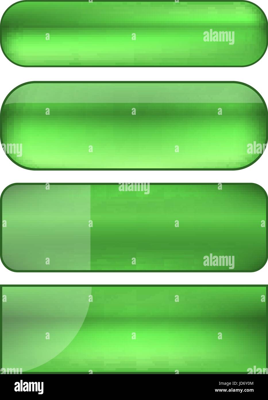 vector web buttons set - green Stock Vector Image & Art - Alamy