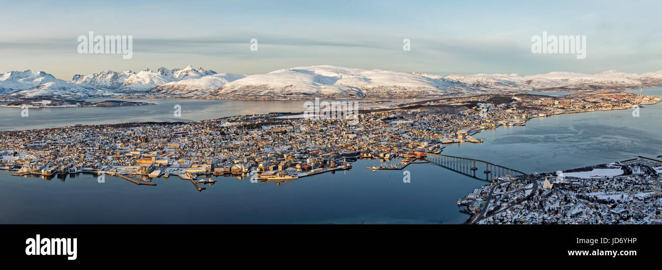 Panorama of Tromso Stock Photo - Alamy