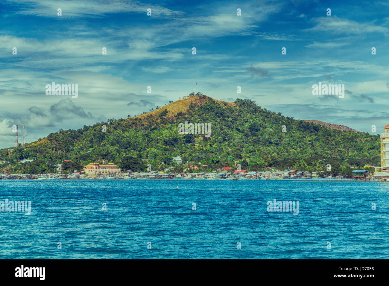 from a boat in philippines snake island near el nido palawan beautiful ...