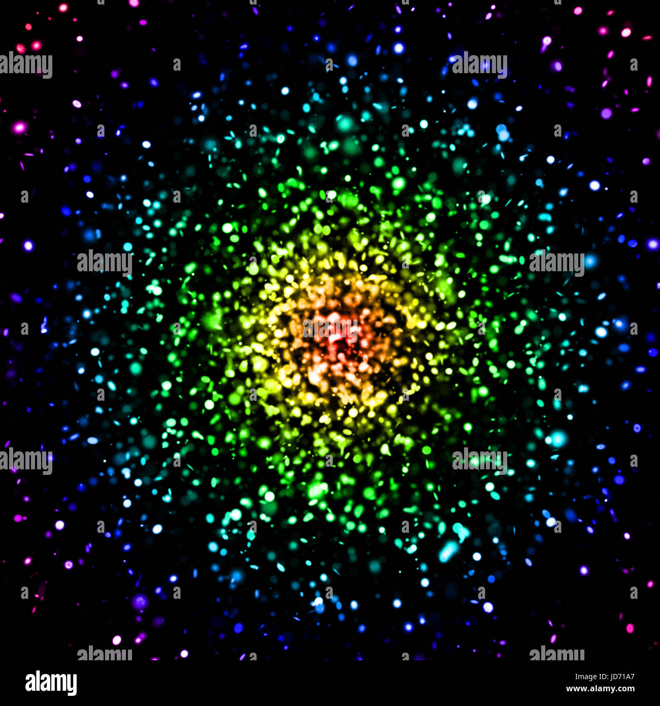 wild colorful glitter explosion Stock Photo - Alamy