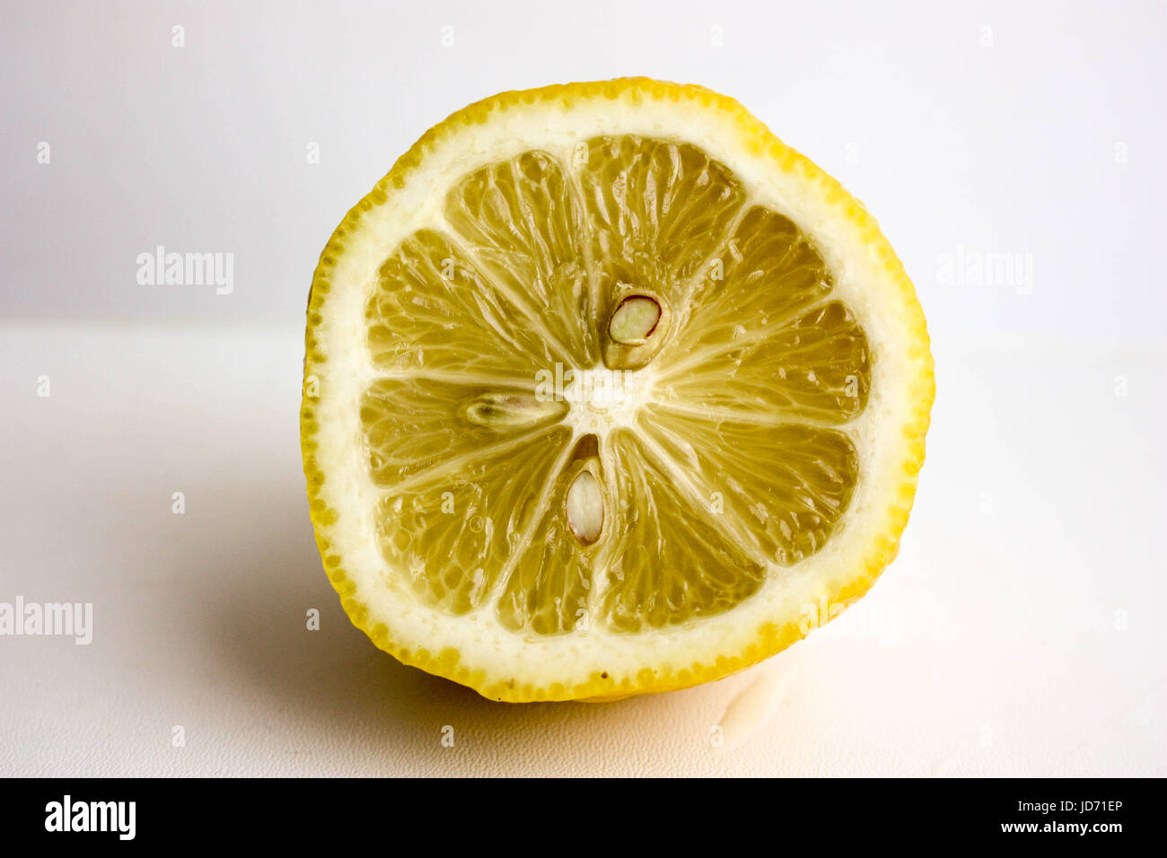 Lemon incision slices with bones Stock Photo - Alamy