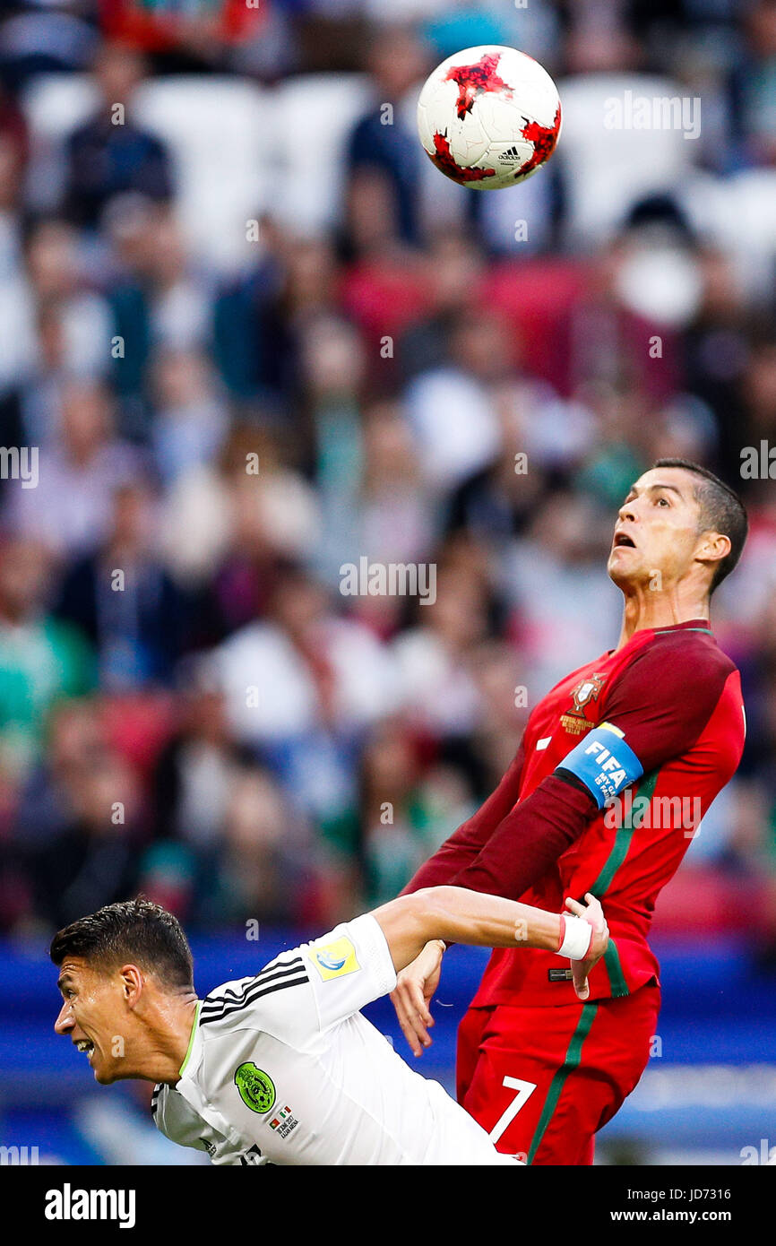 KAZAN, RT - 18.06.2017: PORTUGAL VS. MEXICO - CRISTIANO RONALDO of ...