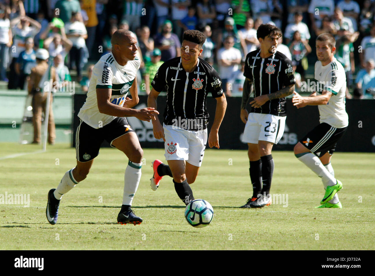 Curitiba, Brazil. 18th June, 2017. Coritiba x Corinthians, game valid ...