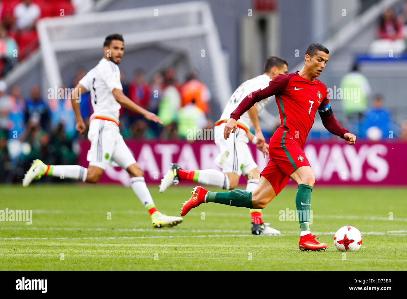 KAZAN, RT - 18.06.2017: PORTUGAL VS. MEXICO - CRISTIANO RONALDO of ...