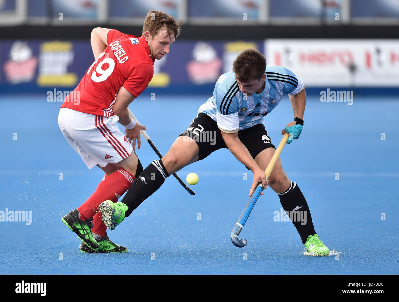 London, UK. 18th June, 2017. GOODFIELD David (ENG) tries to get the ...