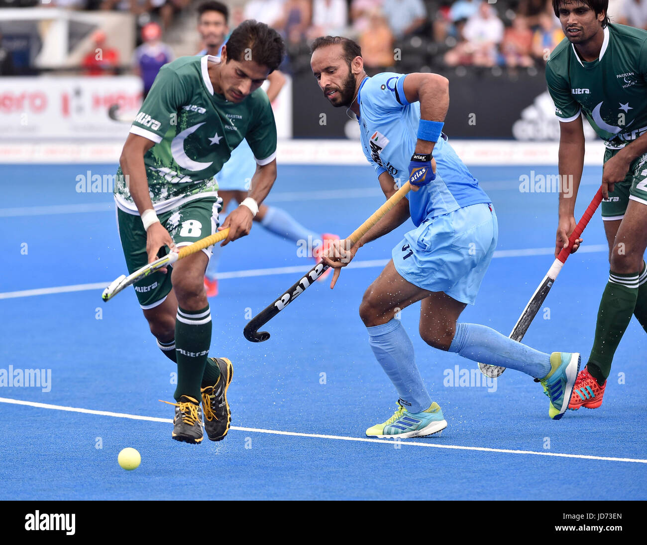 LONDON ENGLAND - June 18, 2017: IRFAN JR. Muhammad (PAK) in action ...