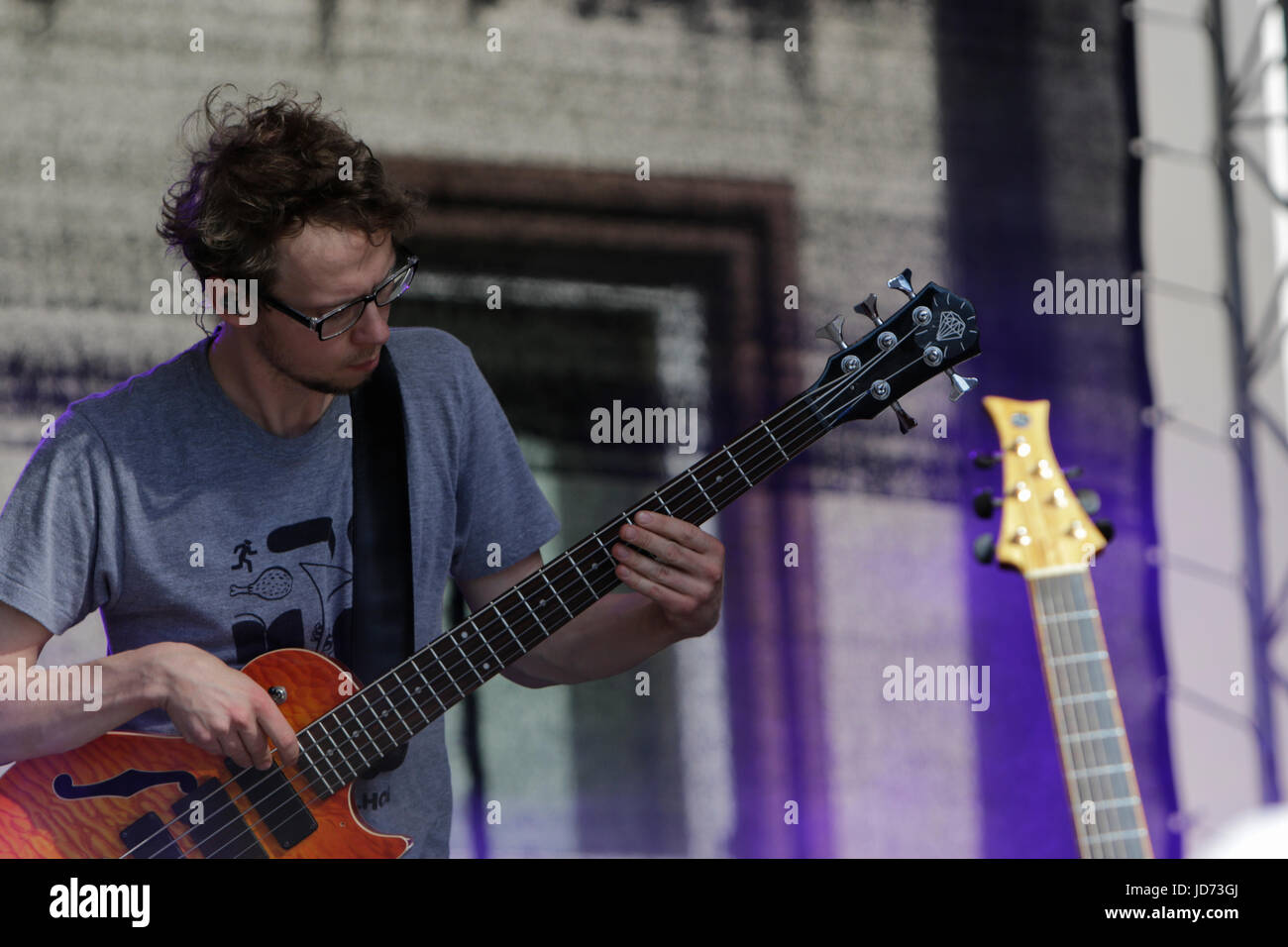 Worms, Germany. 18th June 2017. Georg Wende from the German band Malay ...