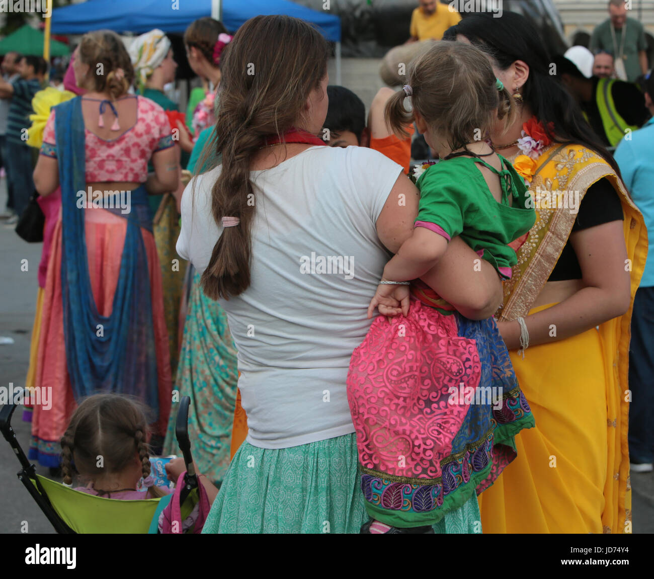 Hare krishna flagas hi-res stock photography and images - Alamy