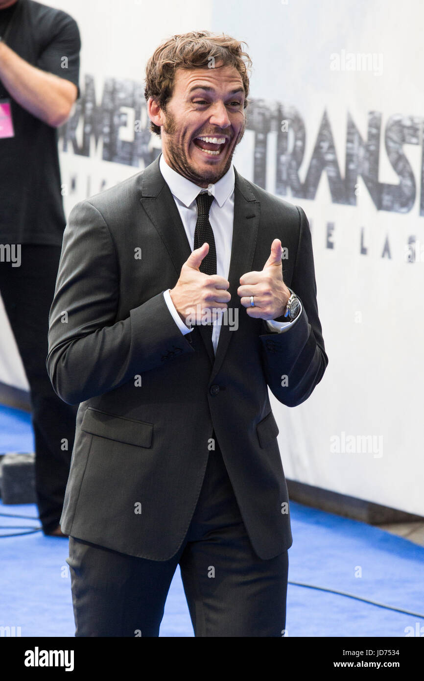 London, UK 18 June 2017. Sam Claflin arrives for the global premiere of ...
