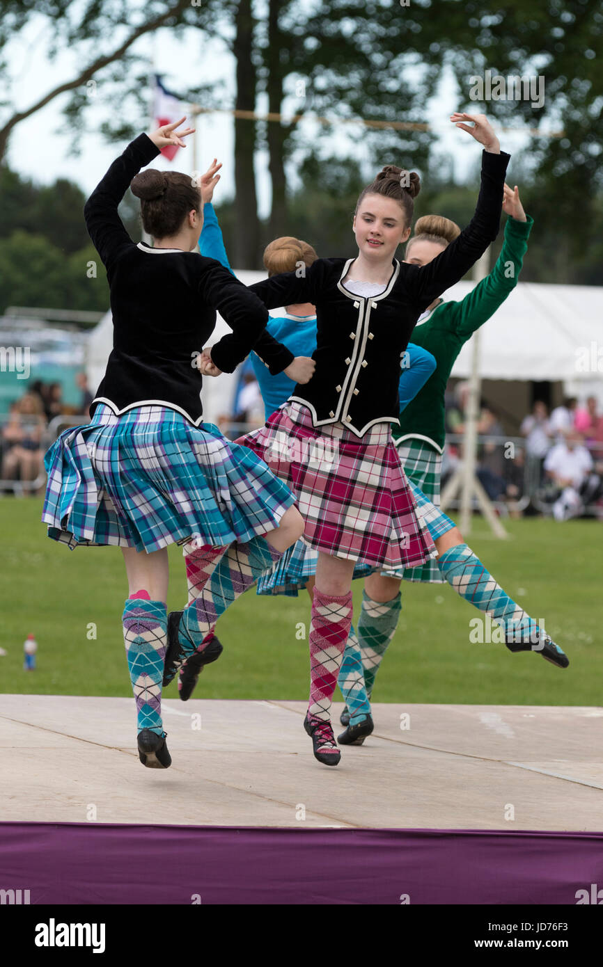 Aberdeen, Scotland - Jun 18, 2017: A group of Highland Dancers at the ...