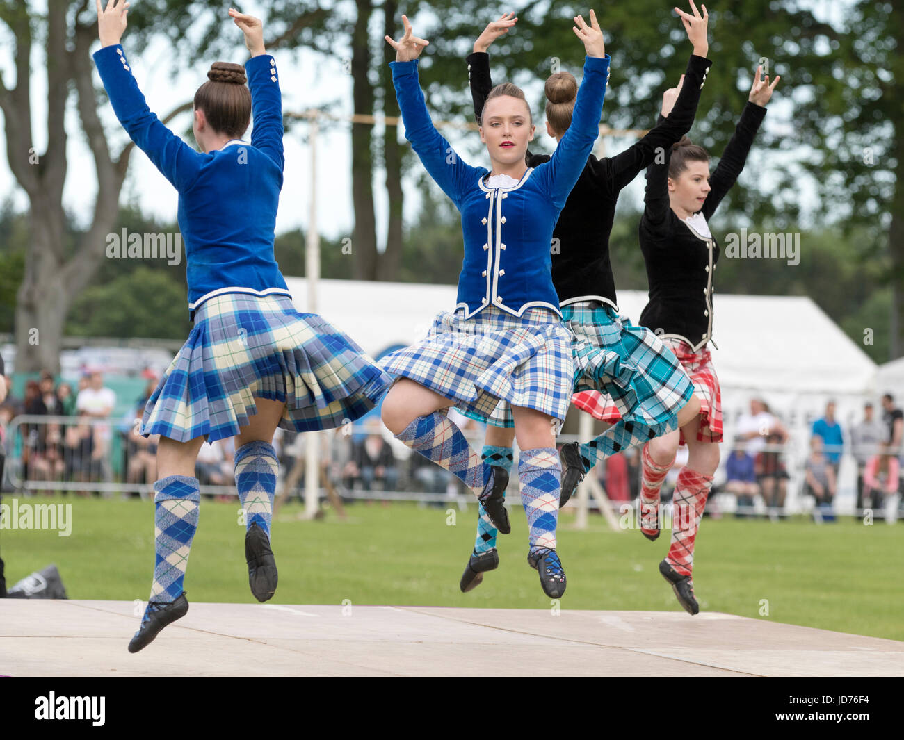 Aberdeen, Scotland - Jun 18, 2017: A group of Highland Dancers at the ...