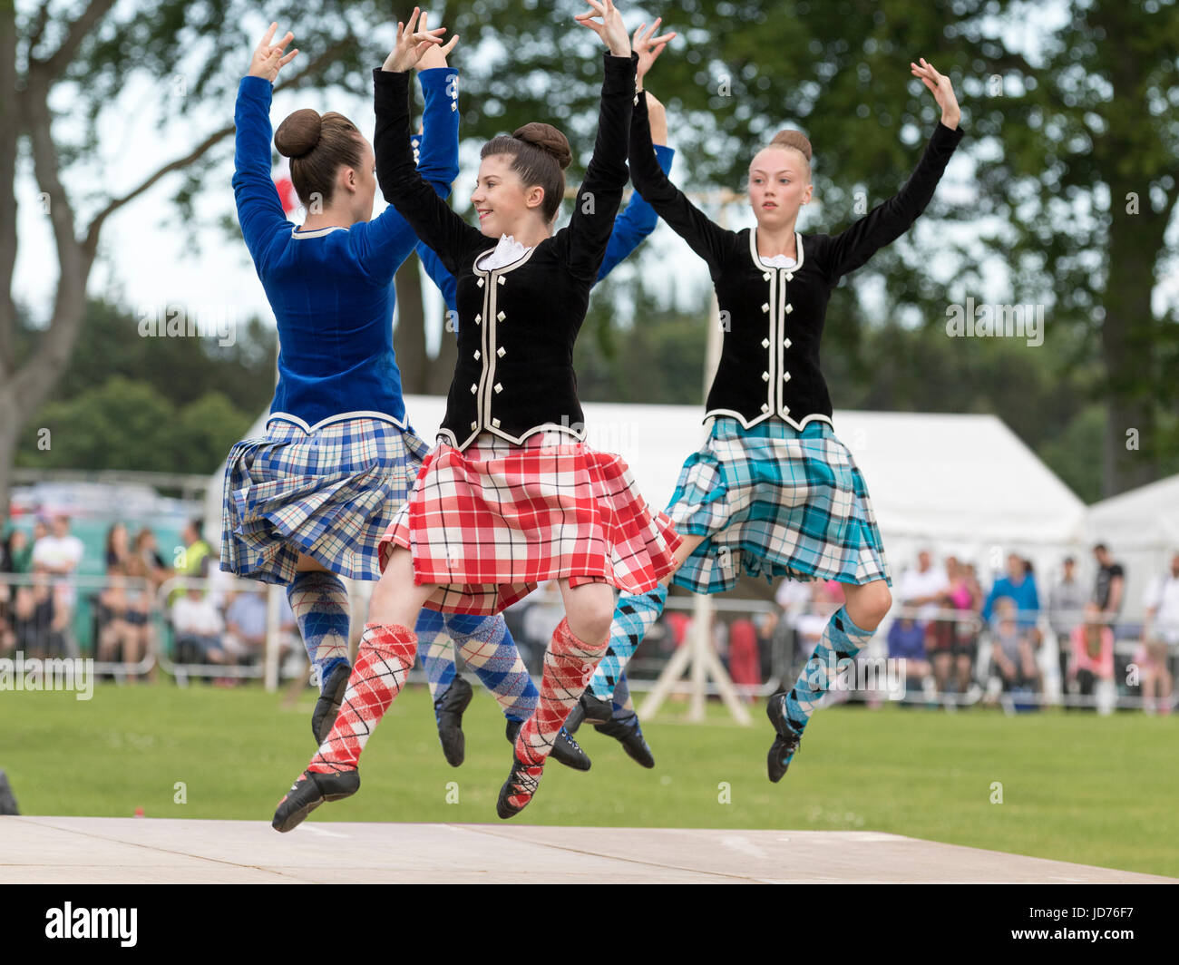 Aberdeen, Scotland - Jun 18, 2017: A group of Highland Dancers at the ...