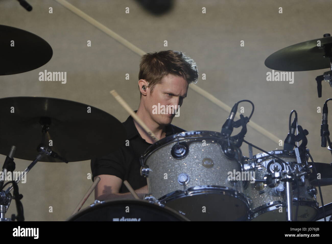 Worms, Germany. 18th June 2017. Drummer Christopher Prendergast ...