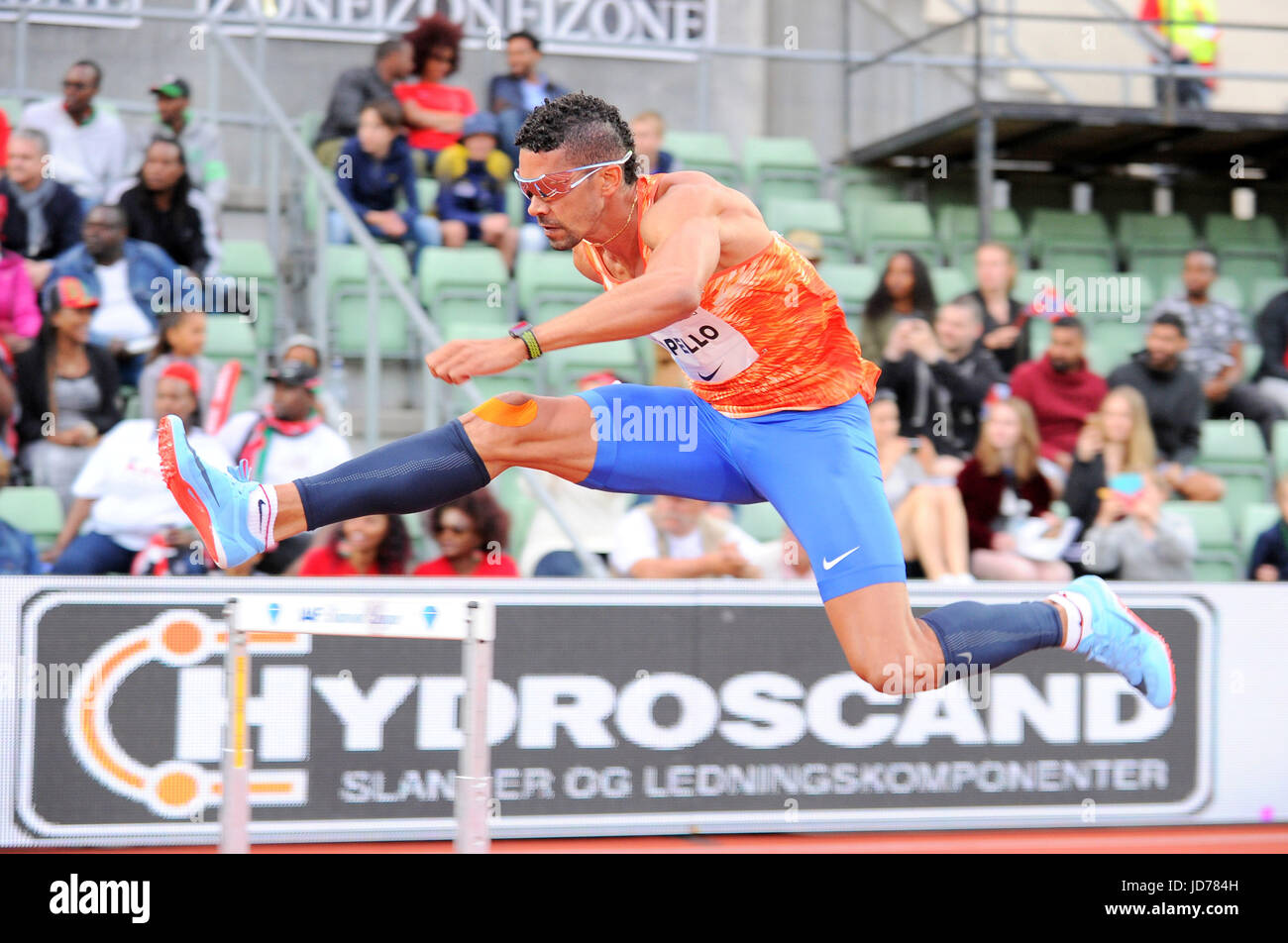 Yasmani Copello Escobar (TUR) places second in the 400m hurdles in 48. ...