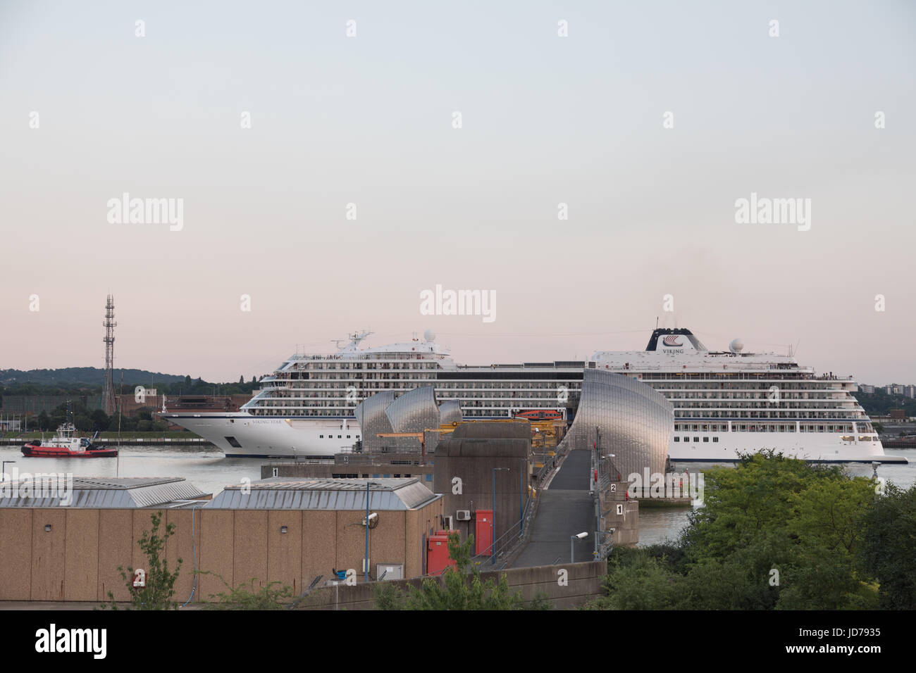 Viking sea thames barrier hi-res stock photography and images - Alamy