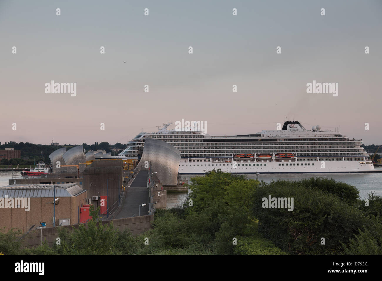 Viking thames barrier hi-res stock photography and images - Alamy