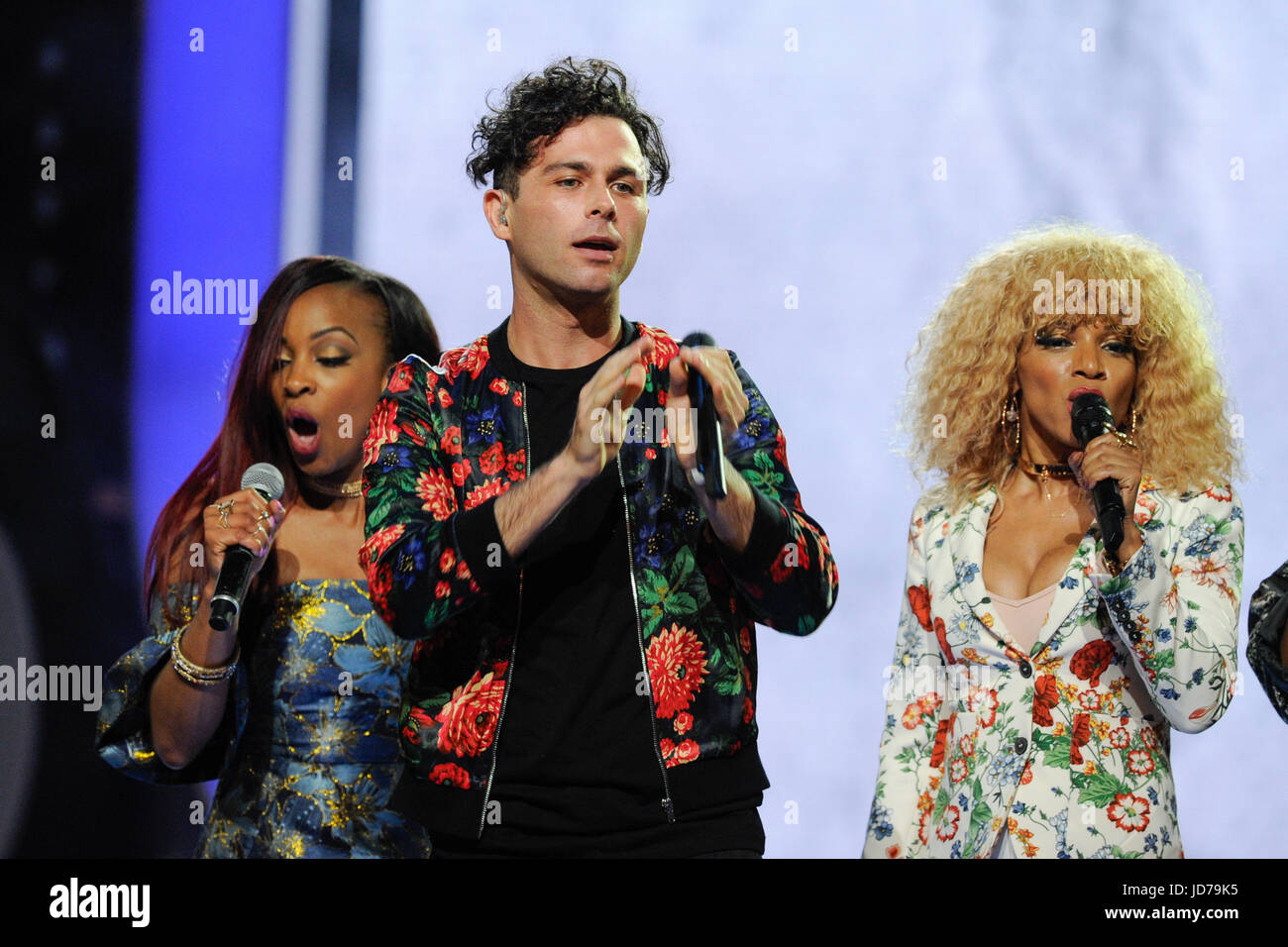 Toronto, Canada. 18th June, 2017. Arkells with lead singer Max Kerman ...
